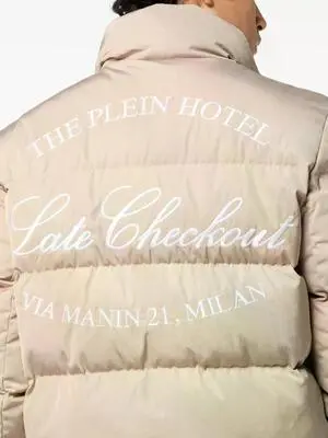 Philipp Plein Logo Plaque Puffer Jacket
