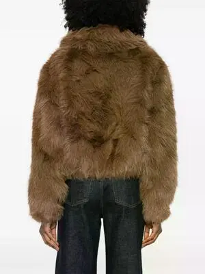 THE FRANKIE SHOP Hope Faux-fur Jacket - Brown