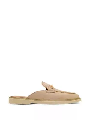 Magnanni Trim-detail Flat Mules - Neutrals