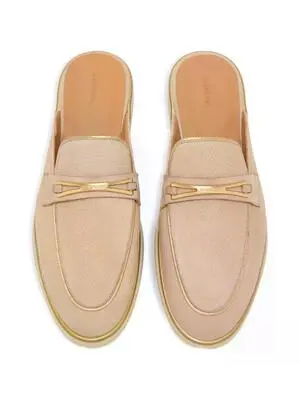 Magnanni Trim-detail Flat Mules - Neutrals