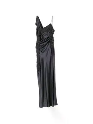 Christopher Esber Droplet Bead Crochet Maxi Dress
