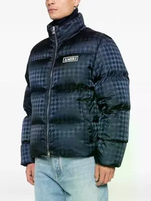 Amiri Jacquard Puffer Jacket - Blue