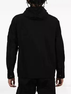 C.P. COMPANY Hooded Pocket Jacket - Black