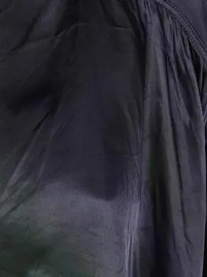 Rick Owens Funnel-neck Long-sleeve Blouse - Black