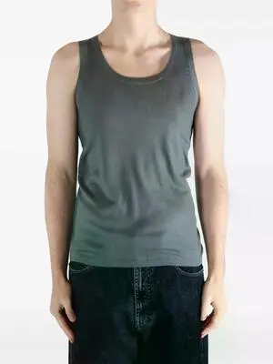Frenckenberger Round-neck Tank Top - Grey