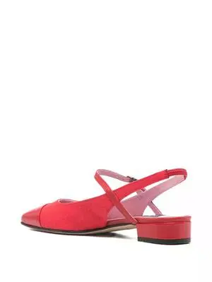CAREL Oceano Cap-toe Flat Pumps - Red