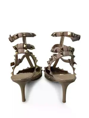 Valentino Garavani Rockstud Caged Pumps - Brown