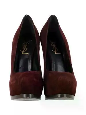 Saint Laurent Tribtoo Platform Pumps - Red