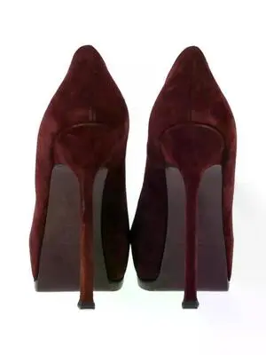 Saint Laurent Tribtoo Platform Pumps - Red