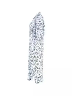 GANNI Printed Shirt Dress - Blue