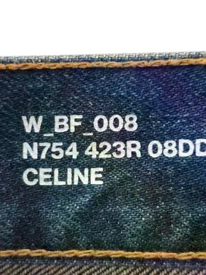 Celine Distressed Five-pocket Jeans