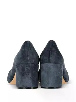 FERRAGAMO Garda Block-heel Pumps - Blue