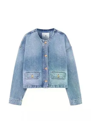 ANINE BING Blanche Button-up Denim Jacket - Blue