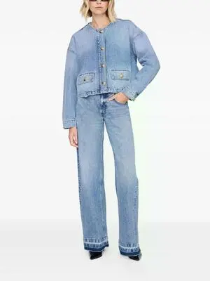 ANINE BING Blanche Button-up Denim Jacket - Blue
