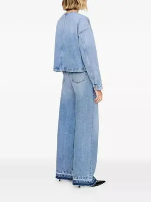 ANINE BING Blanche Button-up Denim Jacket - Blue