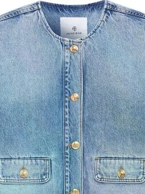 ANINE BING Blanche Button-up Denim Jacket - Blue