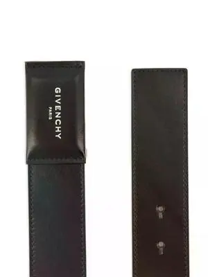 Givenchy Leather Belt With Buckle Logo