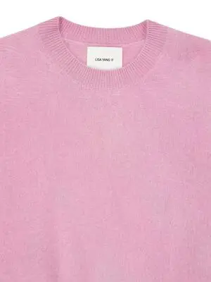 LISA YANG Juniper Knitted Short-sleeve Sweater - Pink