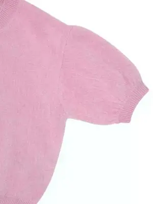 LISA YANG Juniper Knitted Short-sleeve Sweater - Pink
