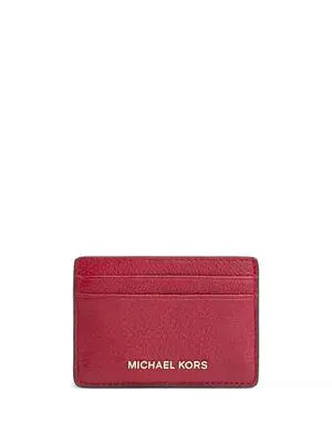 Michael Kors Logo-lettering Card Holder - Red