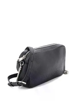 Burberry Logo Embossed Leather Camera Crossbody Bag