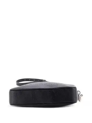 Burberry Logo Embossed Leather Camera Crossbody Bag