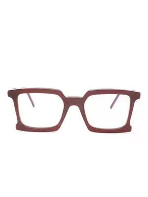 KUBORAUM Square Frame Glasses - Red