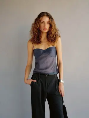 REFORMATION Alouette Top - Grey