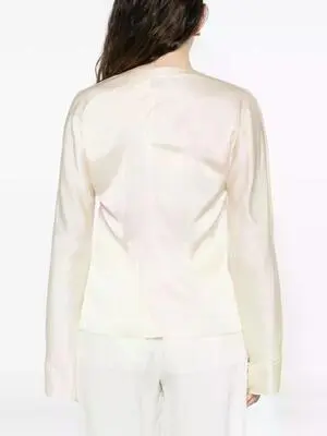 FORTE_FORTE Tie-fastening Blouse - Neutrals