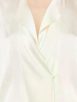 FORTE_FORTE Tie-fastening Blouse - Neutrals