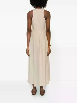 Brunello Cucinelli Sleeveless Paneled Midi Dress