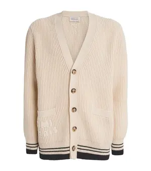 Ami Wool Ribbed Cardigan