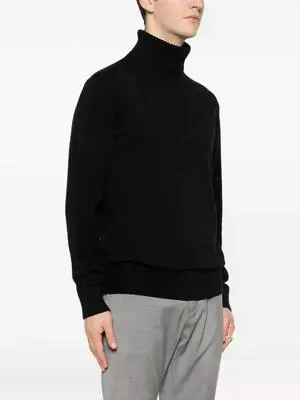 KANGRA Roll Neck Sweater - Black