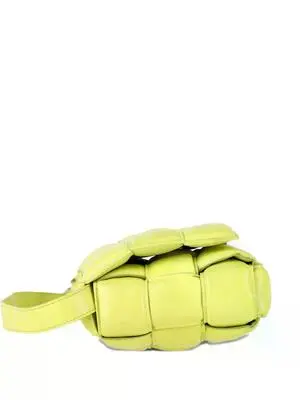 Bottega Veneta Cassette Leather Shoulder Bag - Yellow