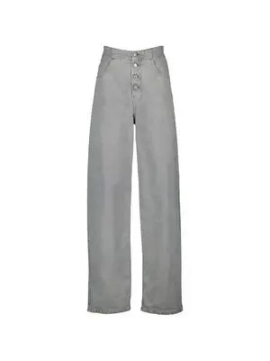 MAISON MARGIELA Buttoned Leather-patch Jeans