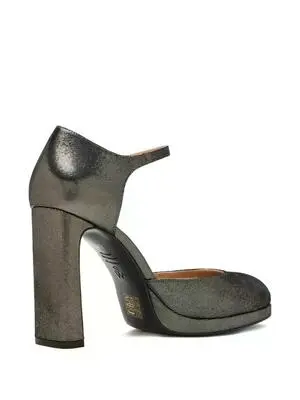 STUART WEITZMAN Platform Buckle Sandals - Grey
