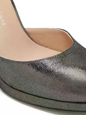 STUART WEITZMAN Platform Buckle Sandals - Grey