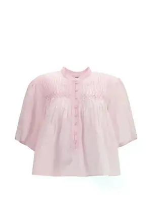 MARANT ETOILE Smocked Buttoned Top