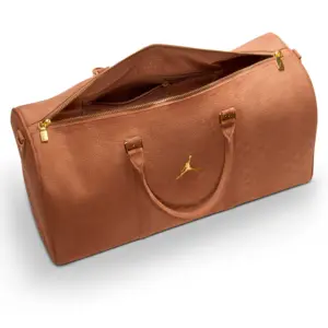 JORDAN Suede Monogram Duffle - Brown