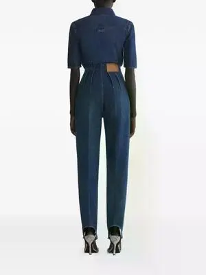 MUGLER Pleated Cigarette Trousers