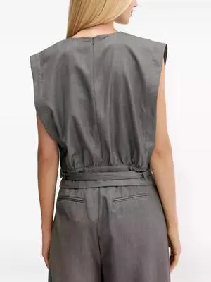 GESTUZ Gzeffy Tonal Belt Blouse