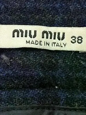 Miu Miu Cropped Wool Trousers