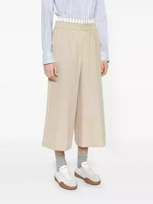 Loewe Cropped Cotton Trousers