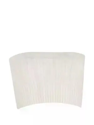 Chloé Ribbed Knit Tube Top - Neutrals