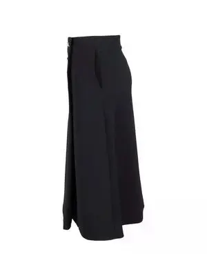 Mulberry Buttoned Patch-pocket Midi Skirt