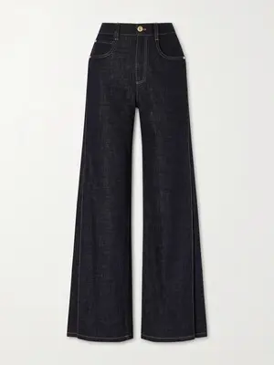 Brunello Cucinelli High-rise Wide-leg Jeans - Blue