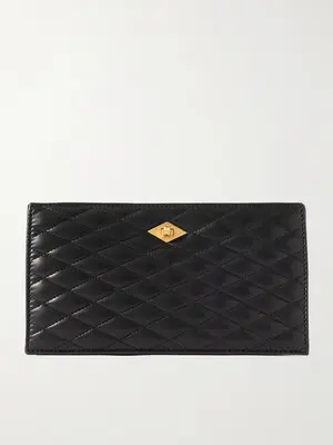 METIER Ease Quilted Leather Clutch - Black