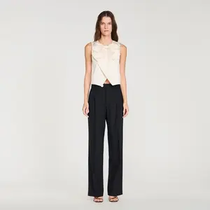 Sandro Plain Straight-leg Suit Trousers