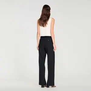 Sandro Plain Straight-leg Suit Trousers
