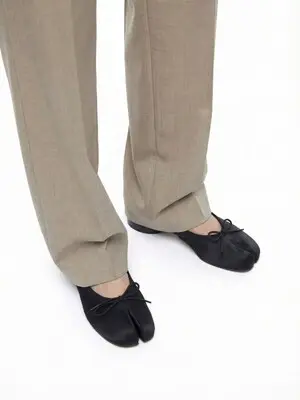 MAISON MARGIELA Tabi Ballet Flats - Black